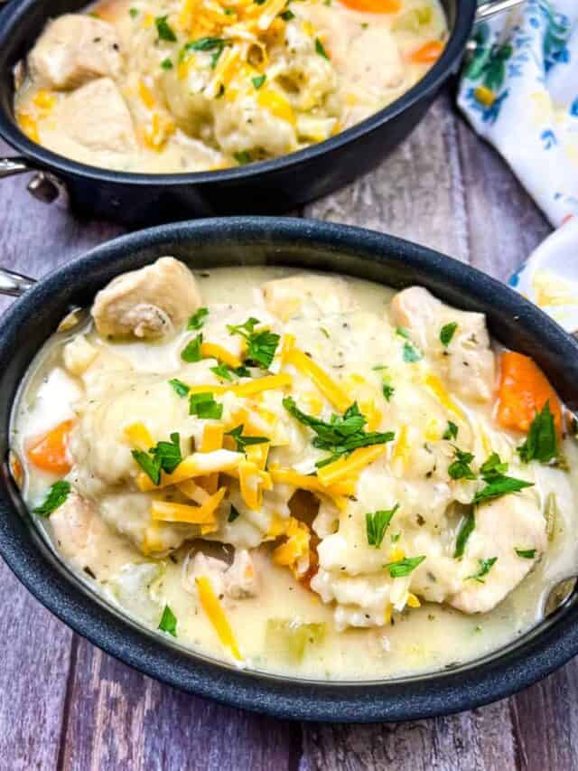 Chicken & Cheddar Dumplings - Cook What You Love