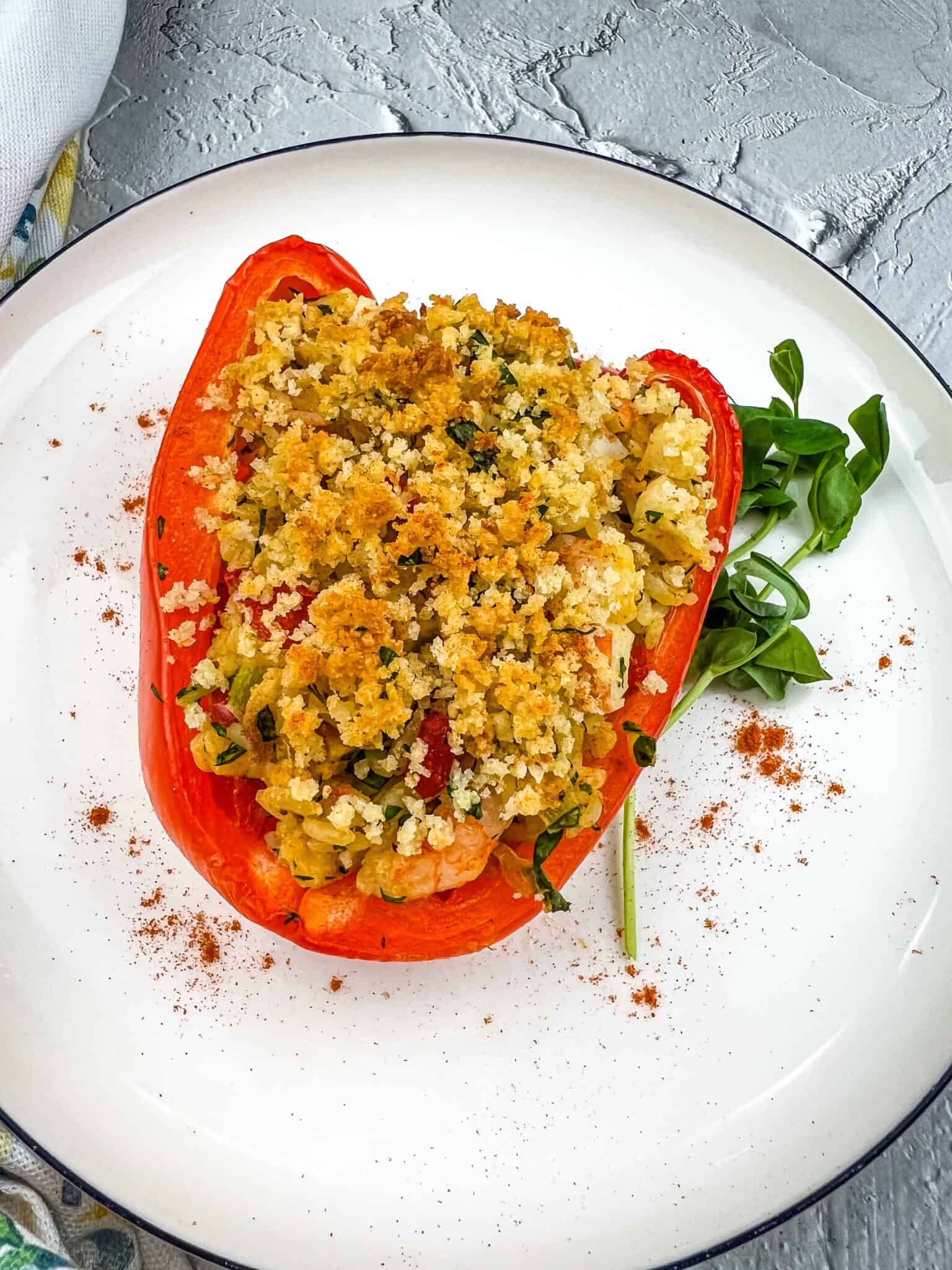 Seafood Stuffed Bell Peppers - Cook What You Love