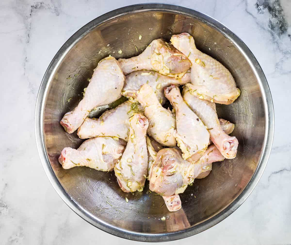 Smoked Chicken Legs with Bourbon Red Pepper Glaze