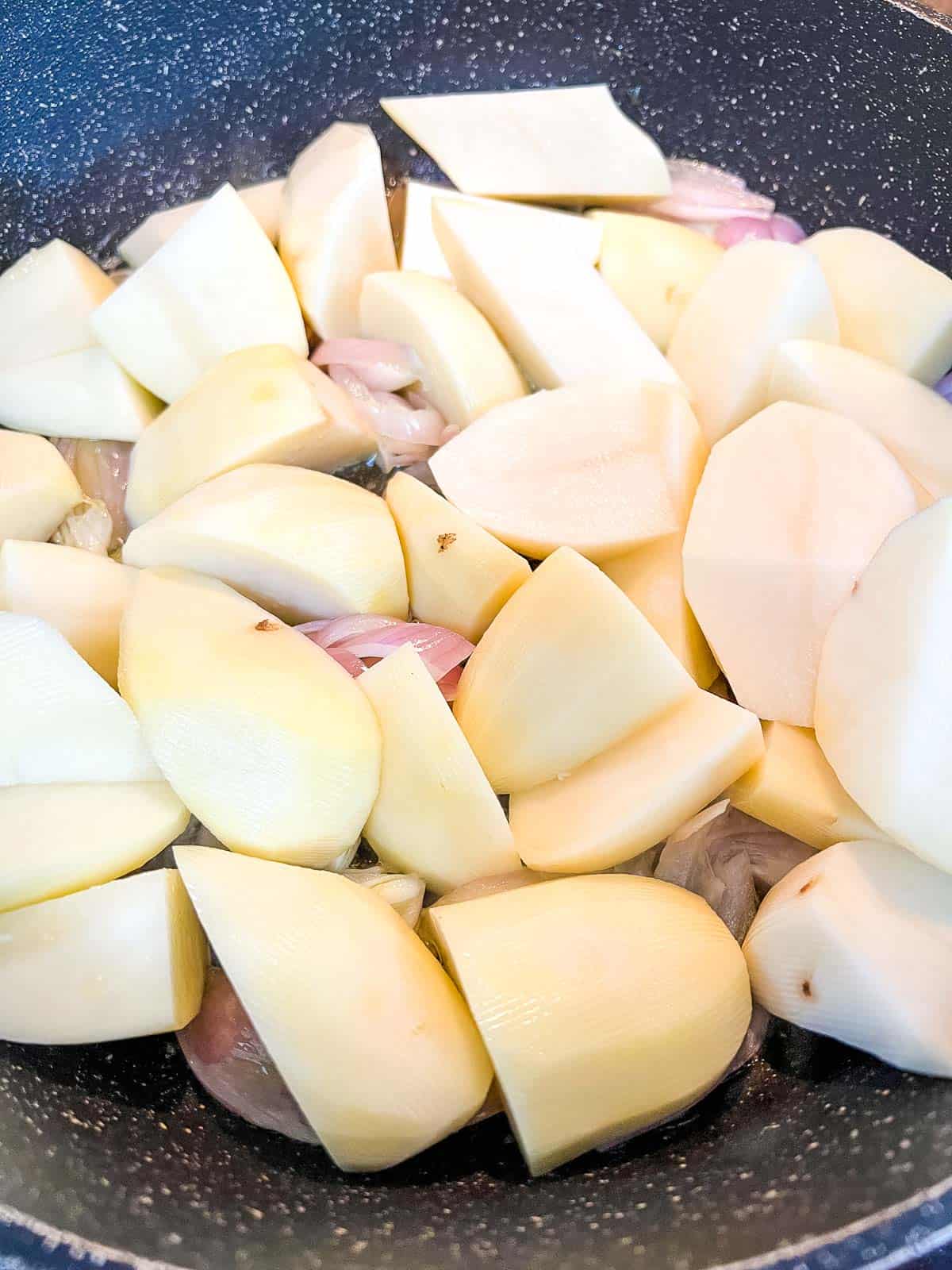 Garlic & Rosemary Braised Potatoes - Cook What You Love