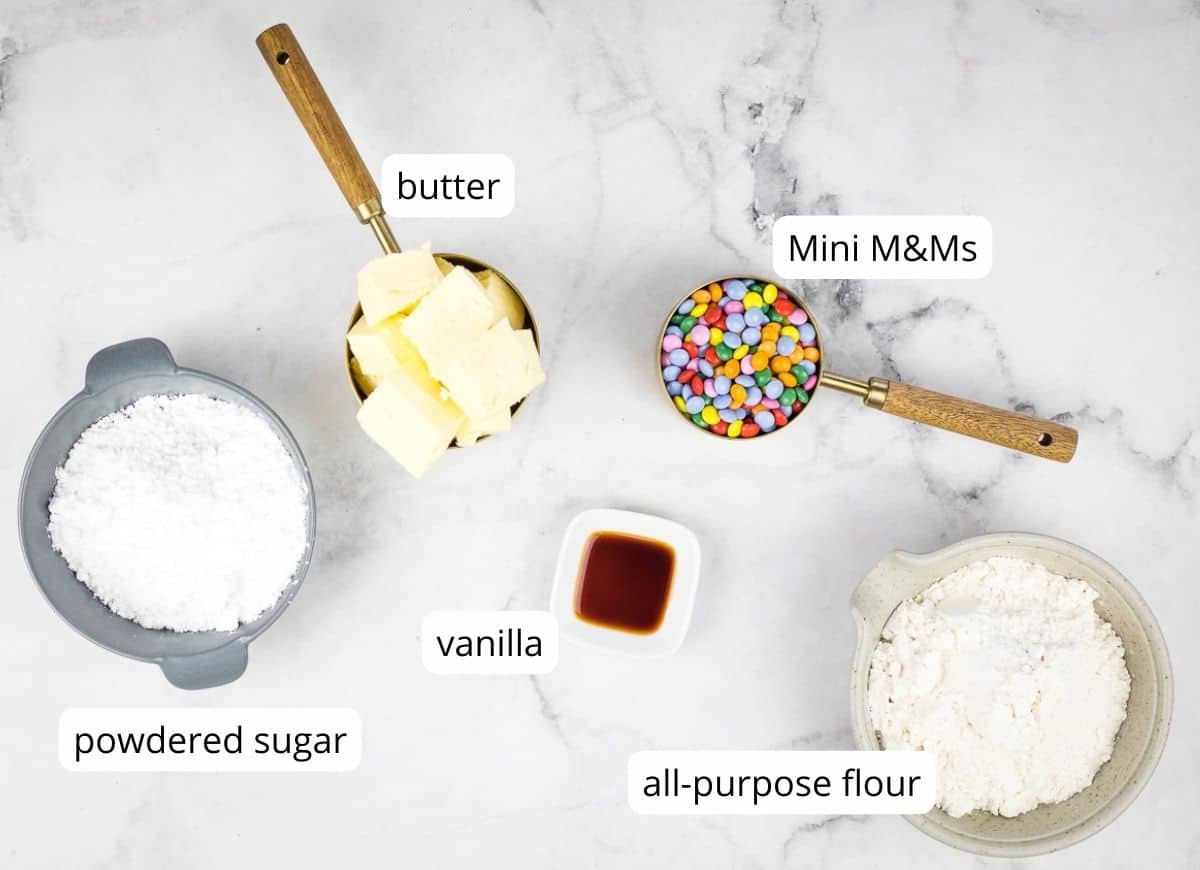 Easter Shortbread Cookies with Mini M&Ms - Cook What You Love