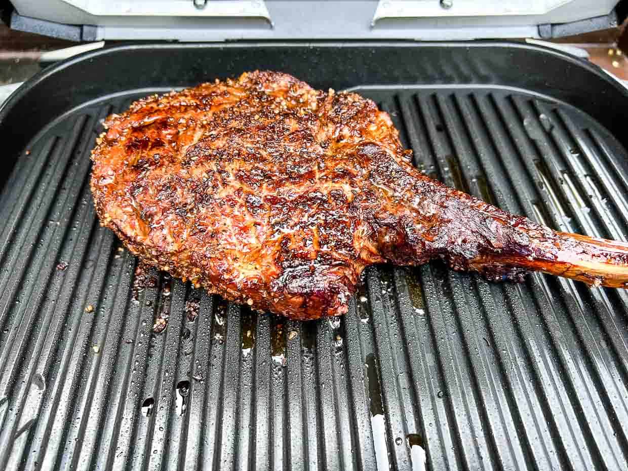 Ninja Woodfire Grill Tomahawk Steak - Grill What You Love