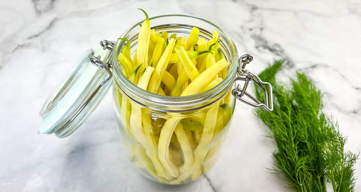 Pickled Yellow Beans - Cook What You Love