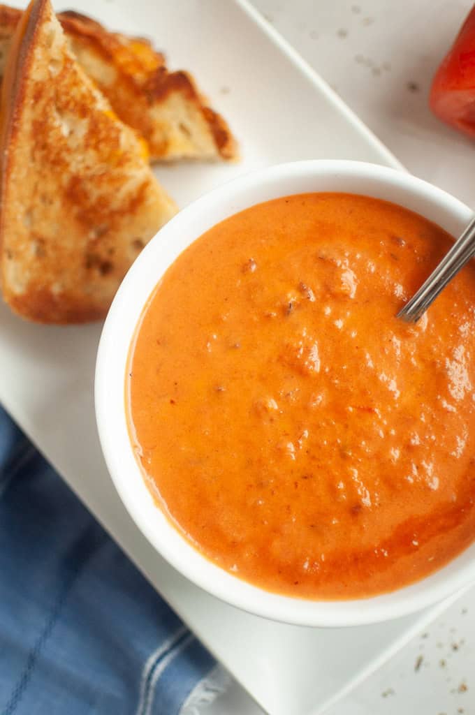 Tomato Soup with Grilled Cheese - Cook What You Love Soups & Stews