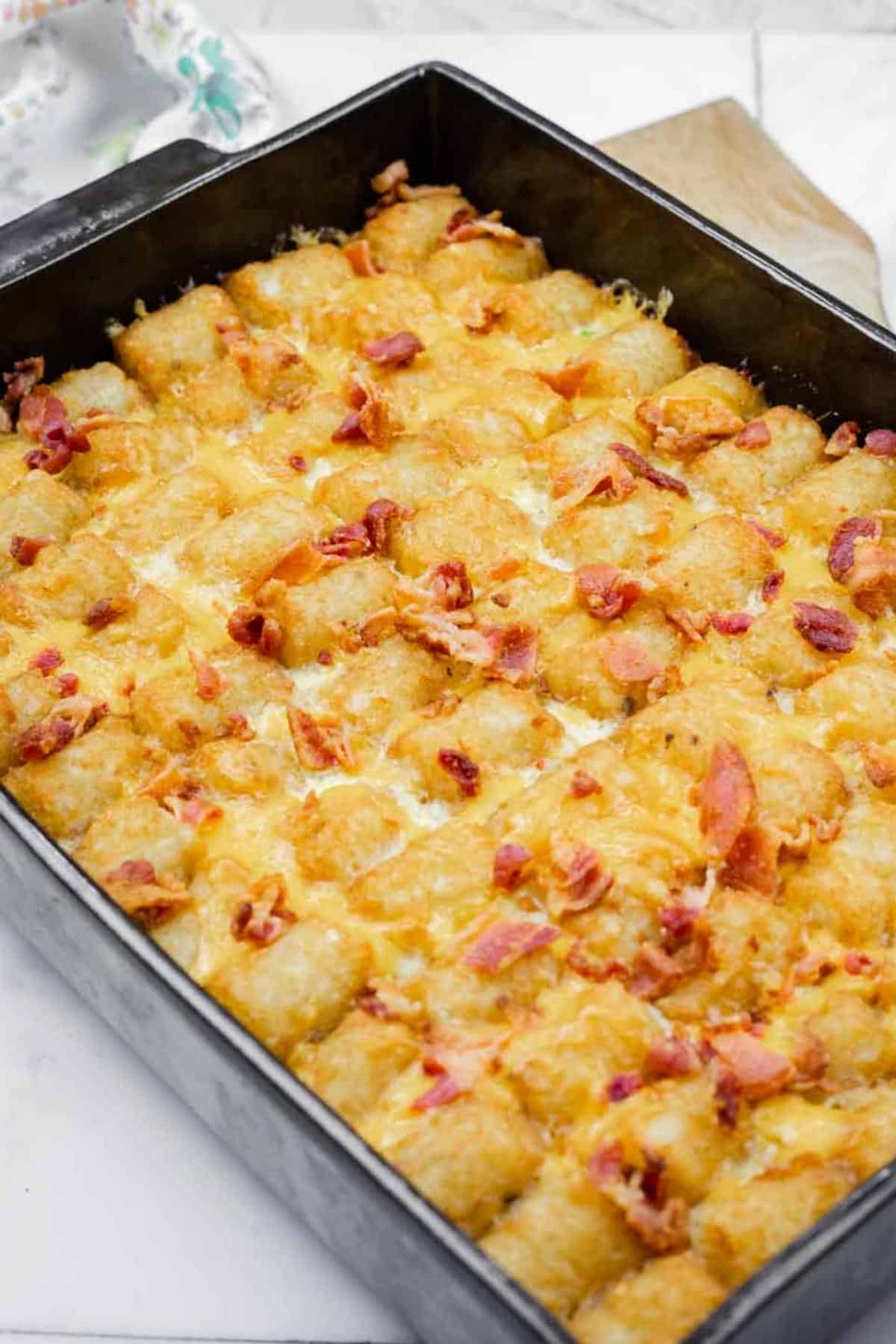 Crispy Tater Tot Breakfast Bake - Cook What You Love
