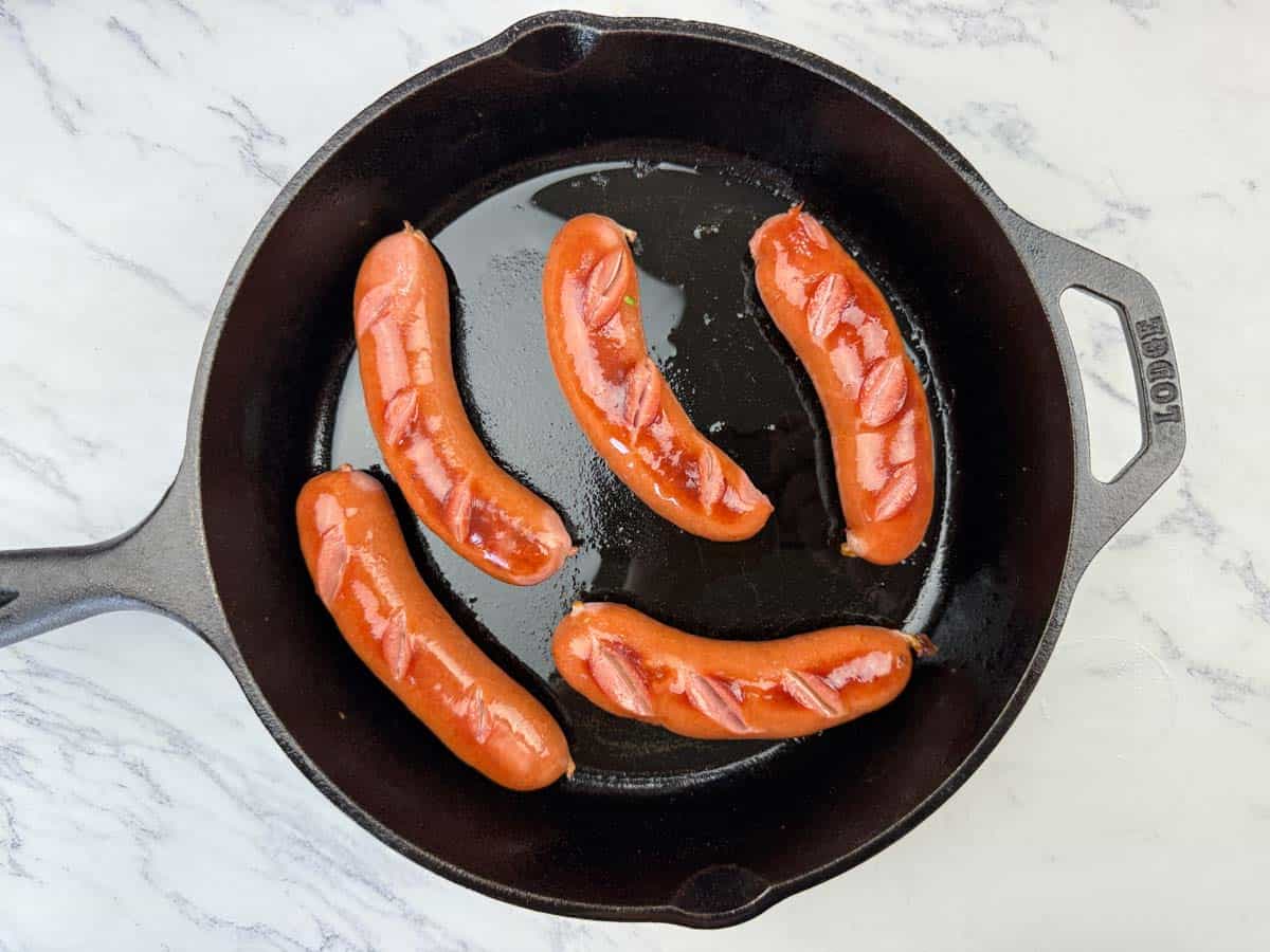Chef Jenn's Skillet Knackwurst & Sauerkraut - Cook What You Love