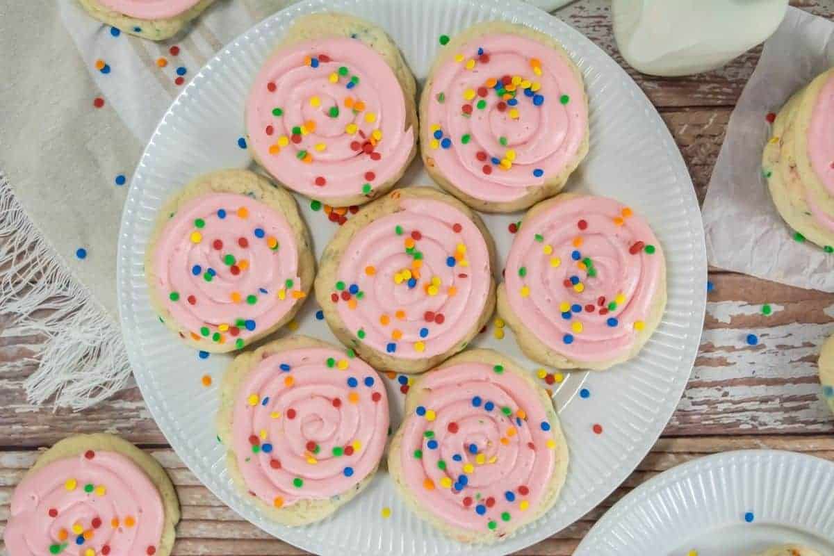 Copycat Crumbl Confetti Cake Cookies - Cook What You Love Desserts